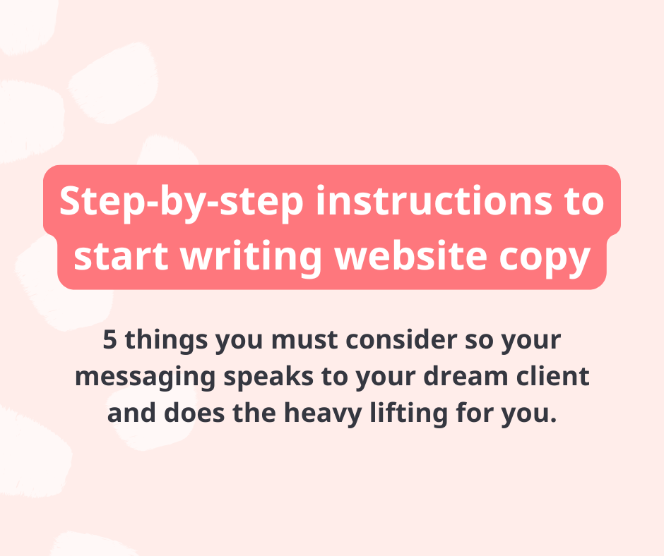 5 things to do before you start writing website copy